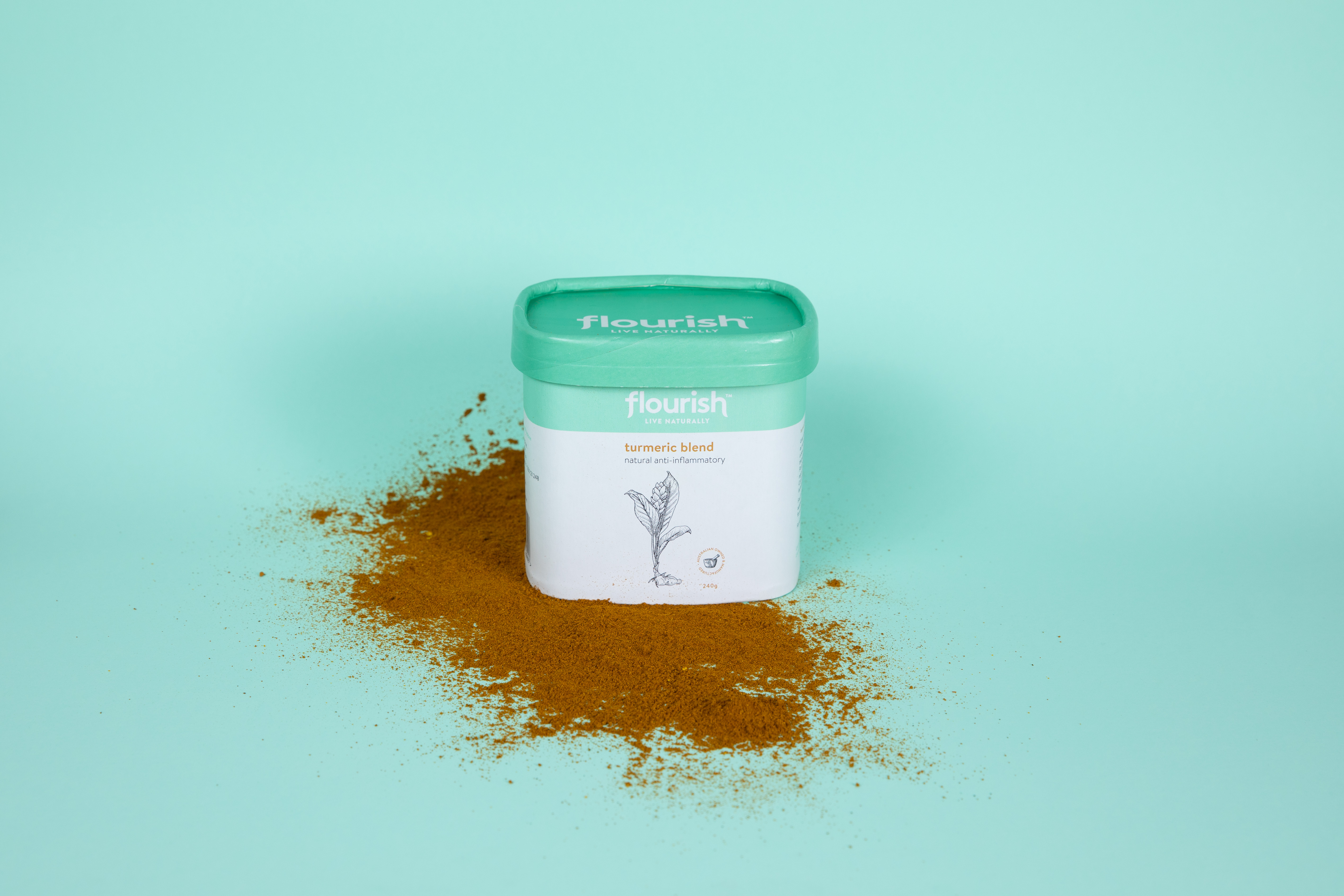 Best Turmeric Supplement | Turmeric Blend 240g | Flourish Live Naturally